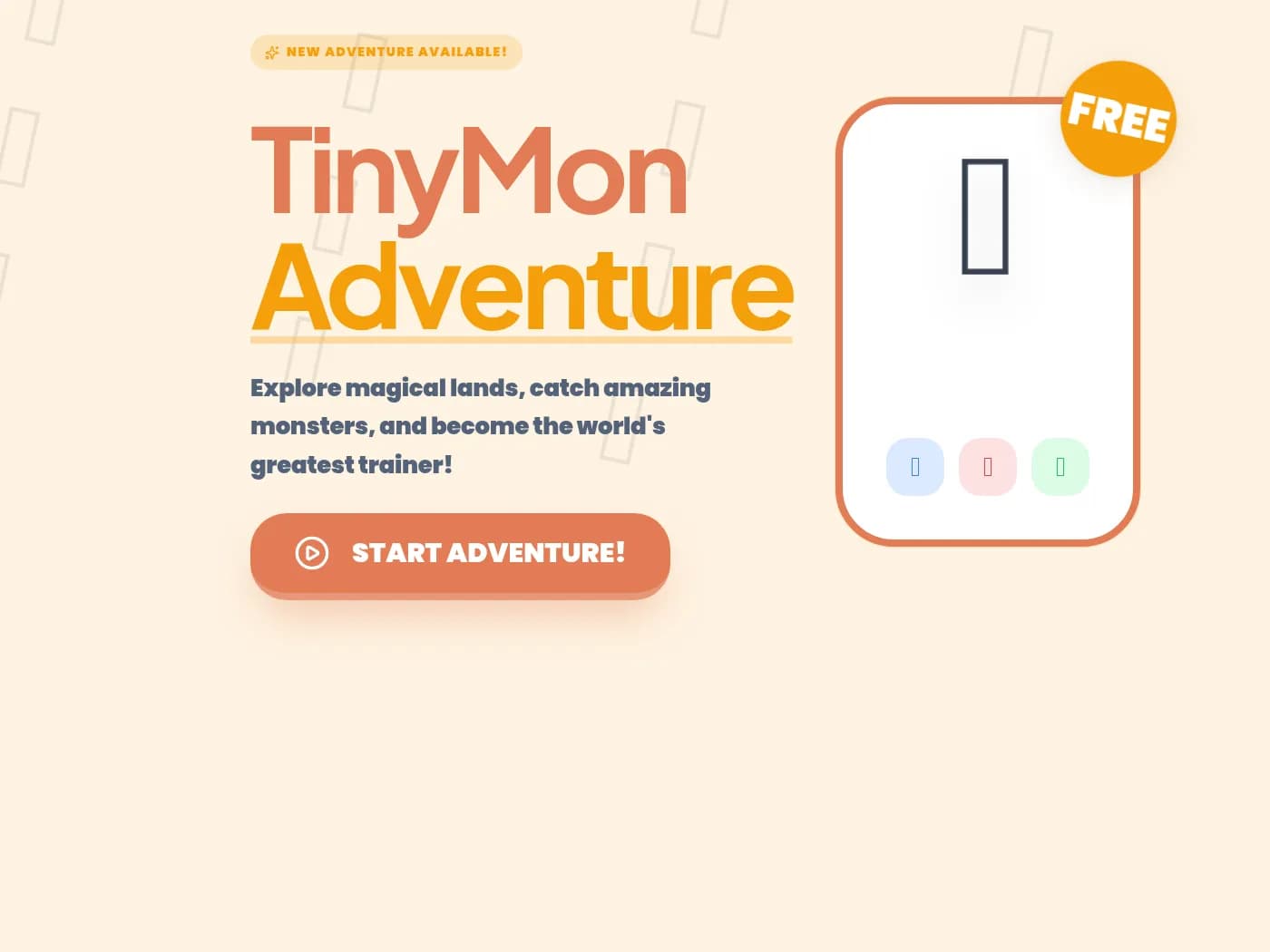 TinyMon Adventure