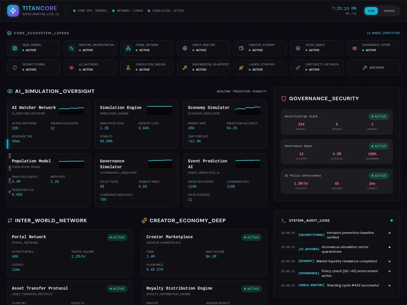 TitanCore Ecosystem Test