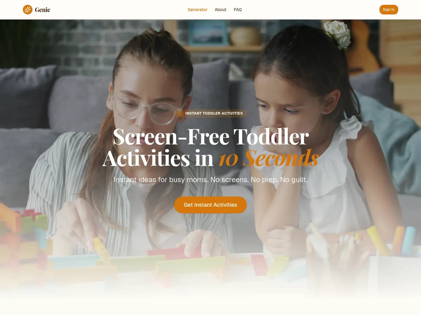 ToddlerActivity Genie