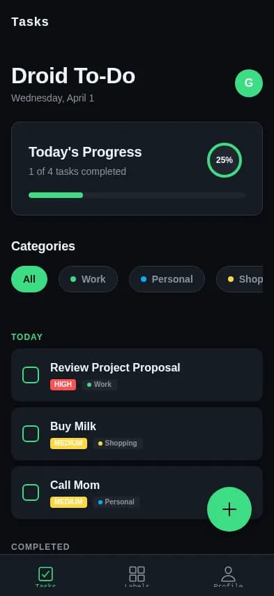 Droid To-Do App