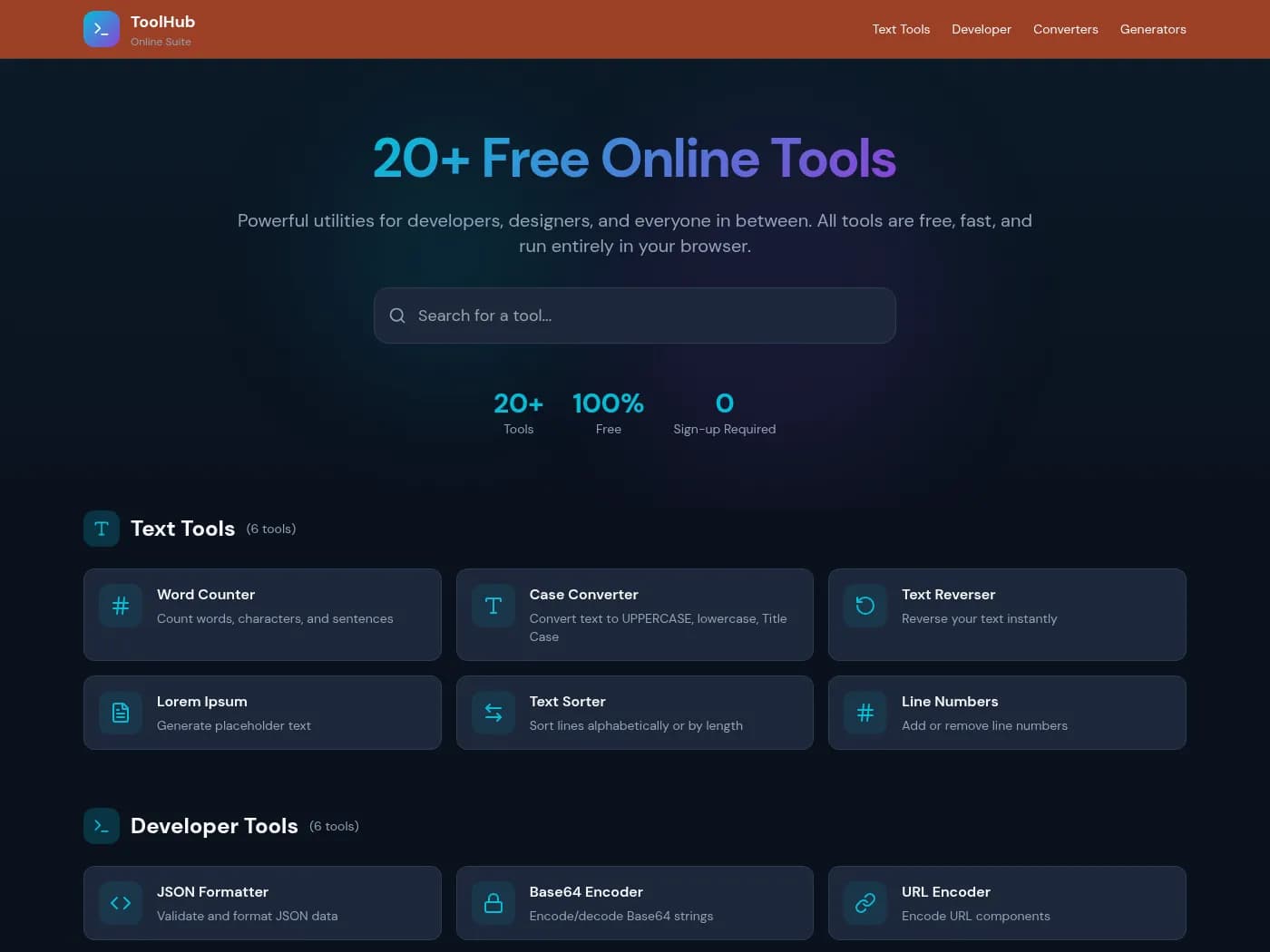 ToolHub Online Suite