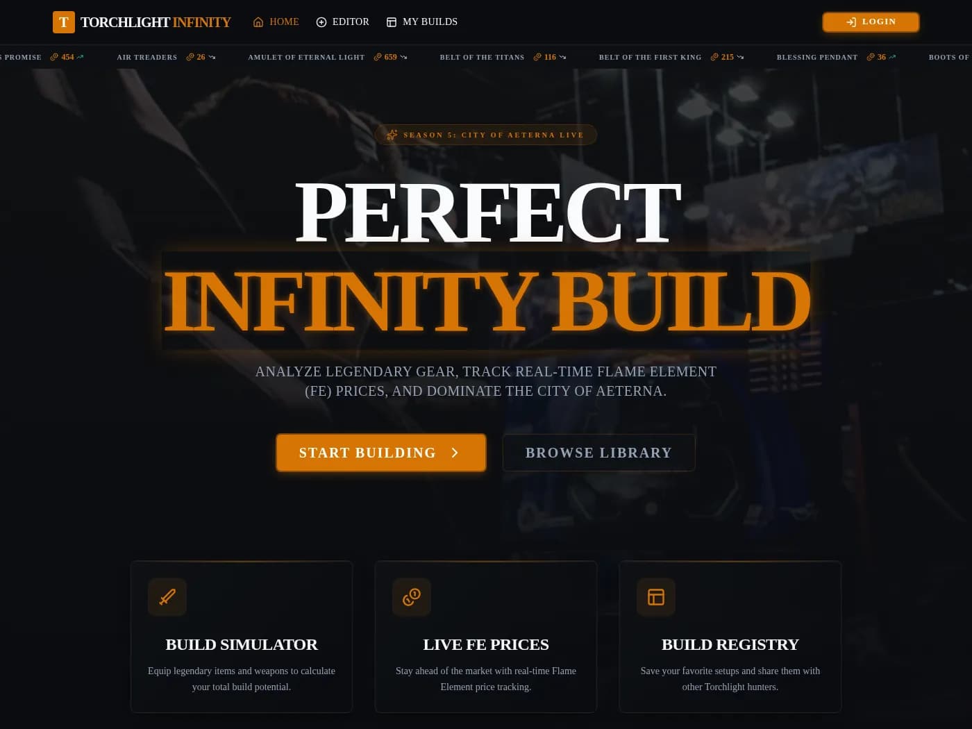 Torchlight Infinity Build Maker