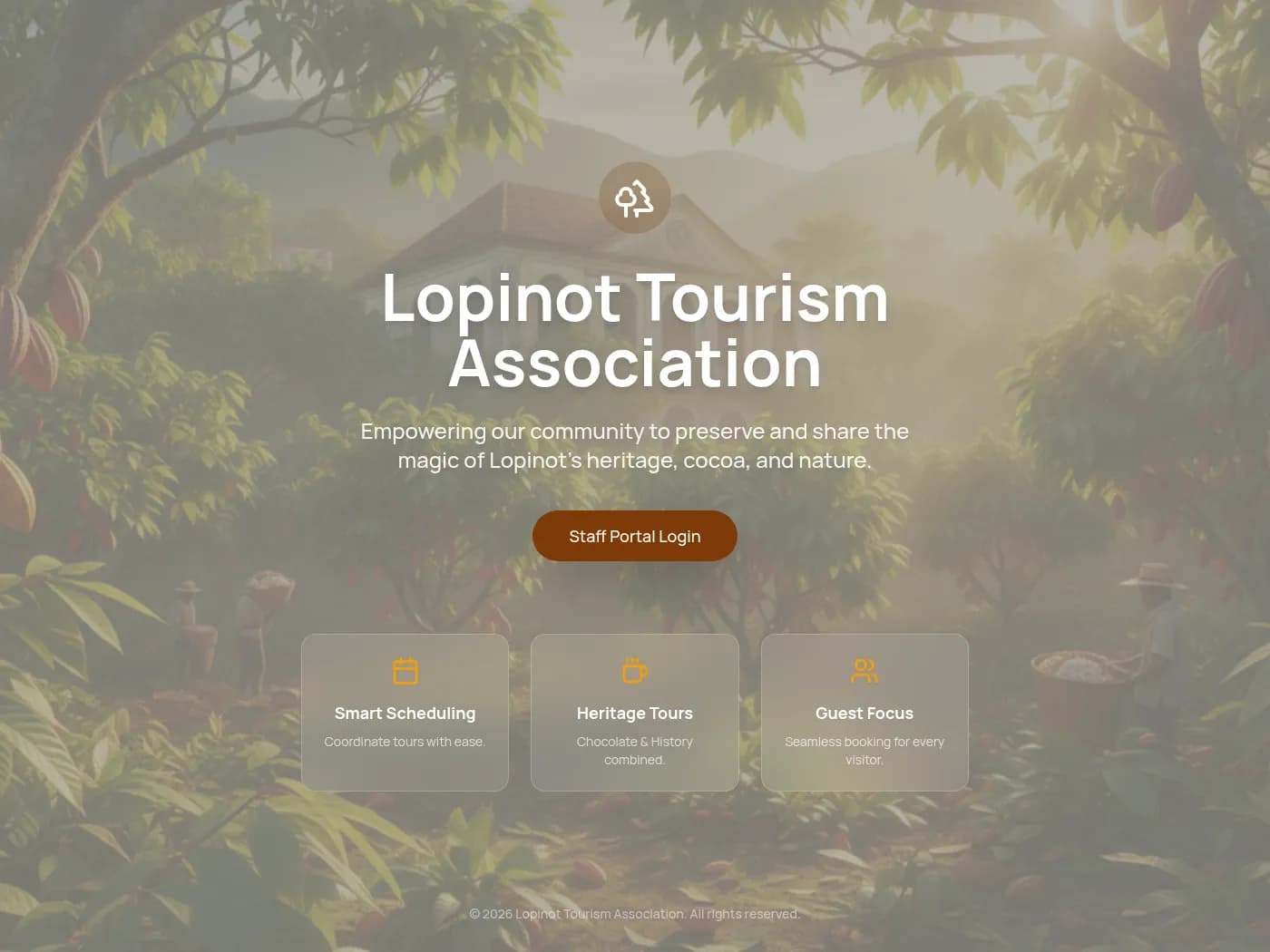Lopinot Tour Calendar
