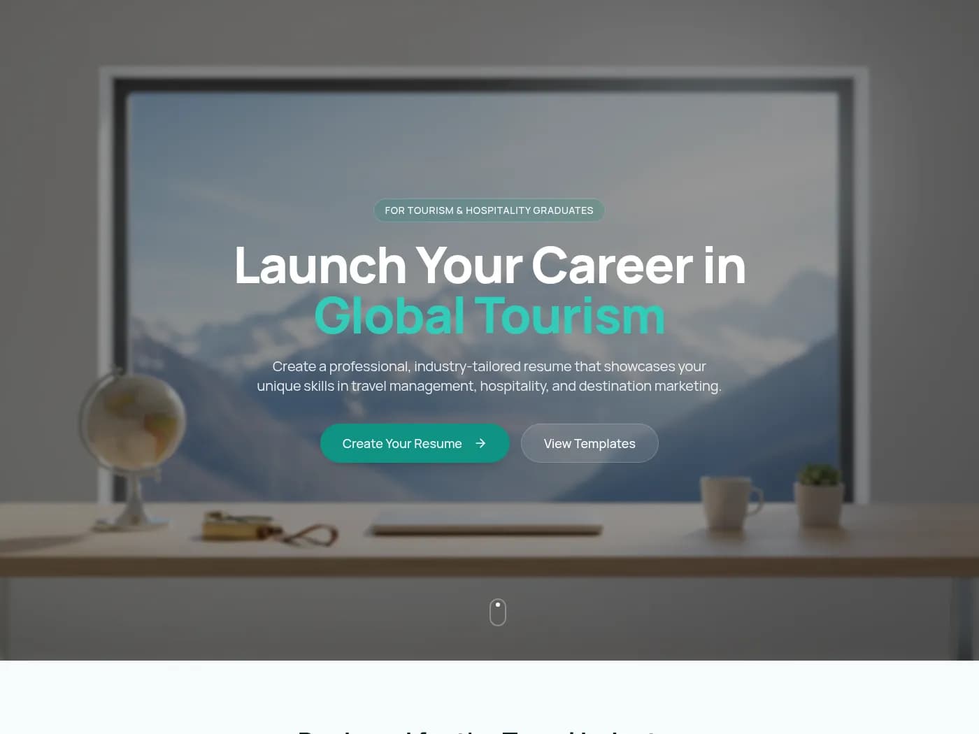 Tourism Grad Resume Builder