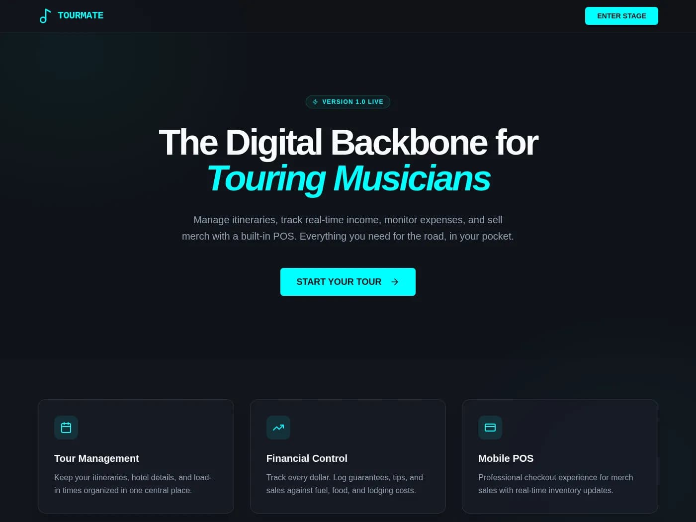 TourMate Artist Toolkit