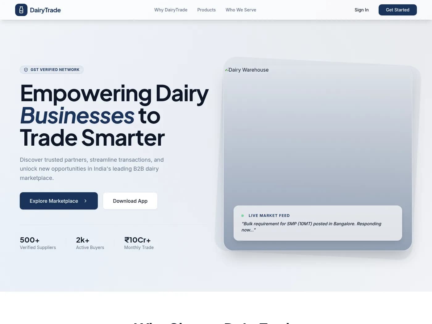 TradeDairy Clone