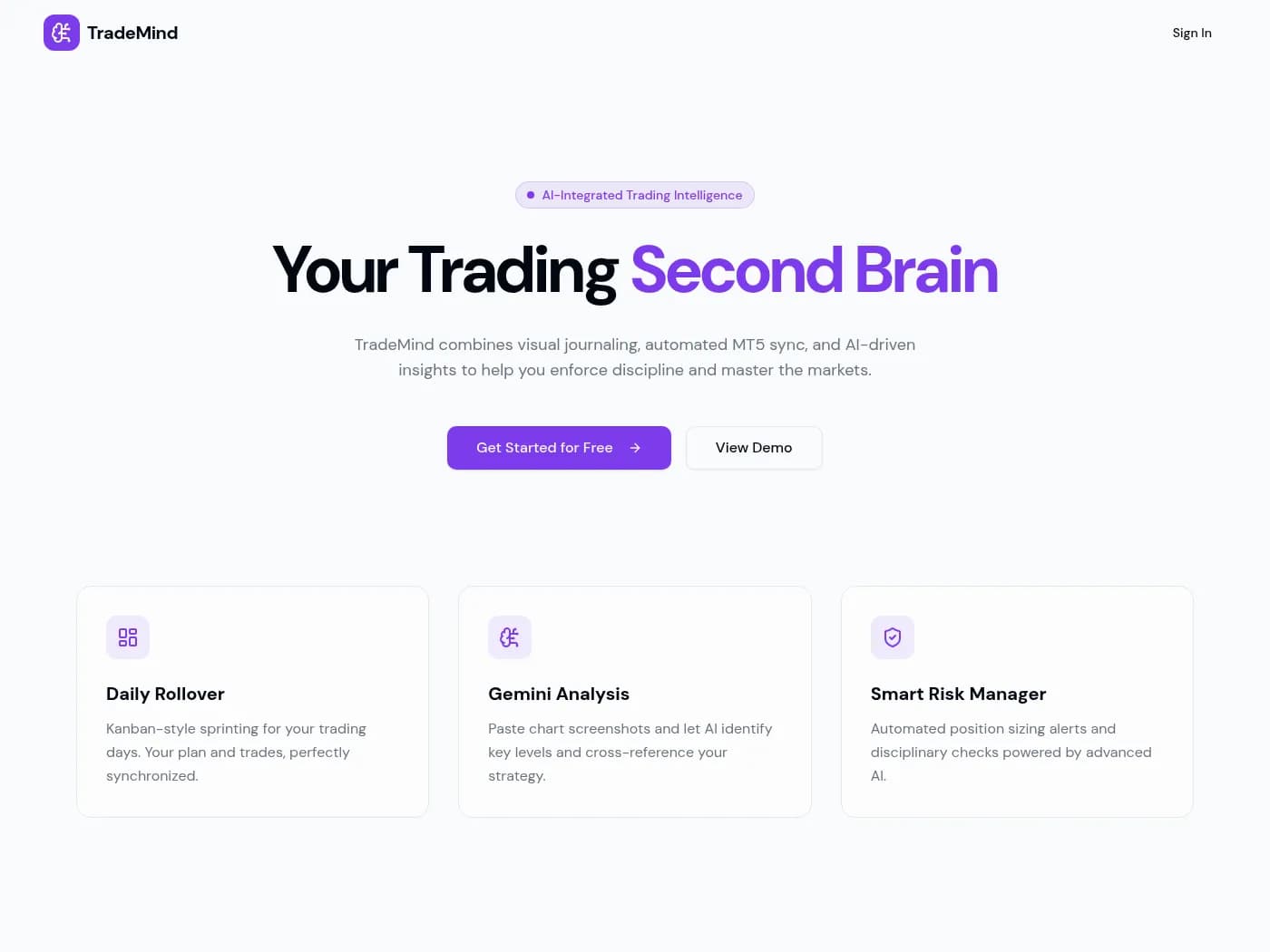 TradeMind AI Journal