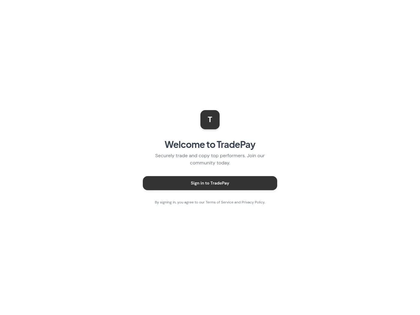 TradePay Web Platform