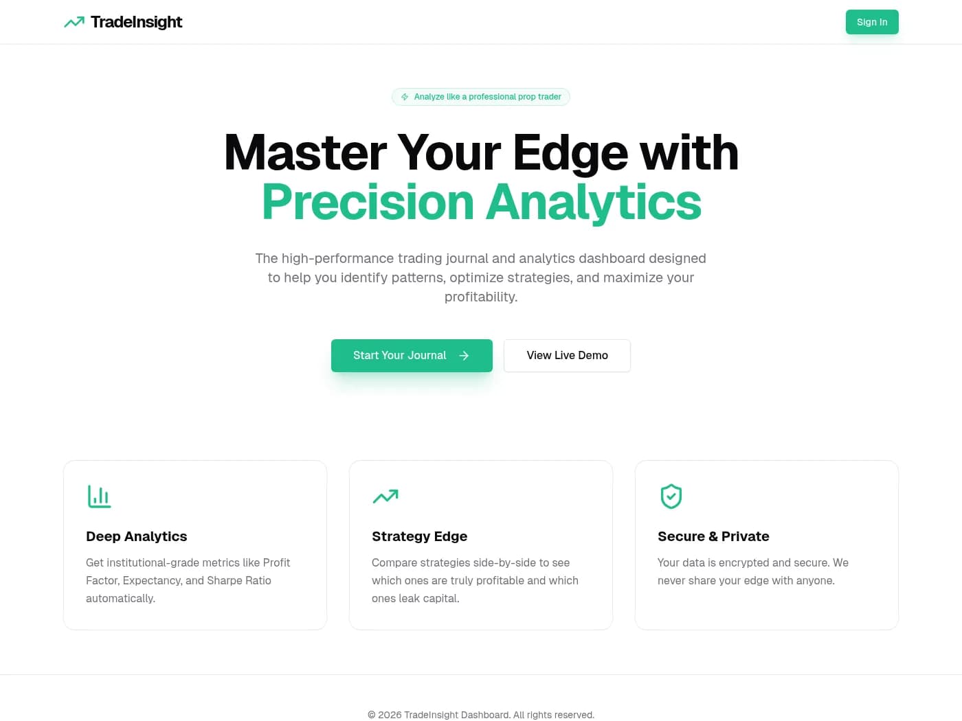 TradeInsight Dashboard