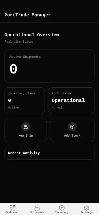 PortTrade Manager