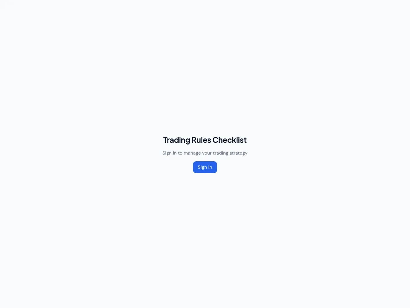 Editable Trading Rules