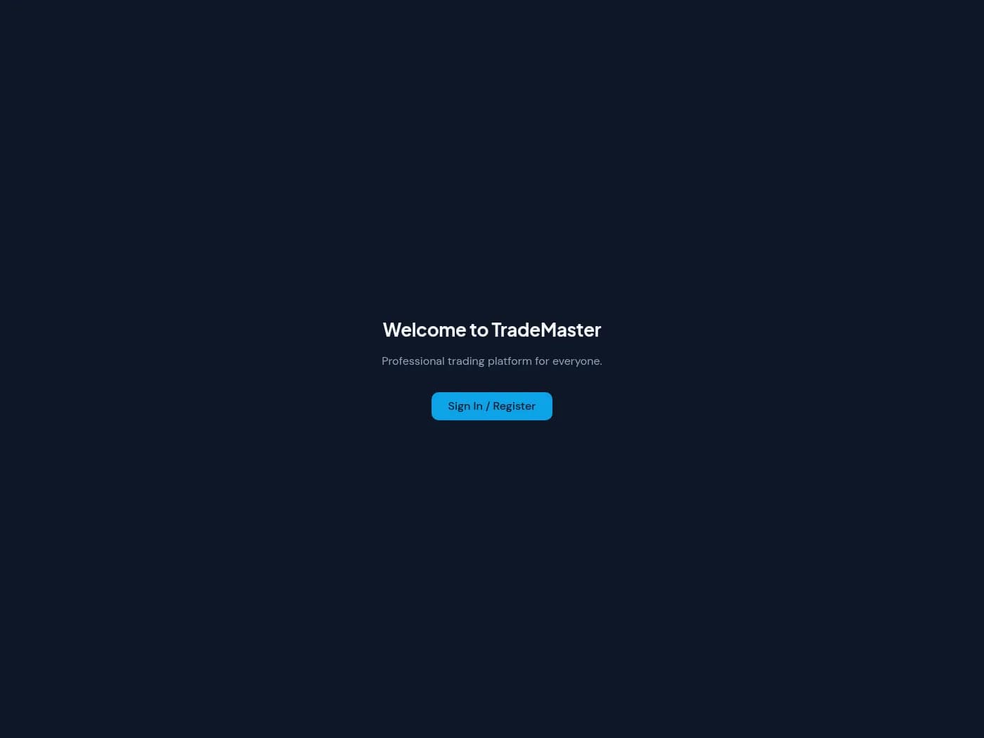 TradeMaster Platform