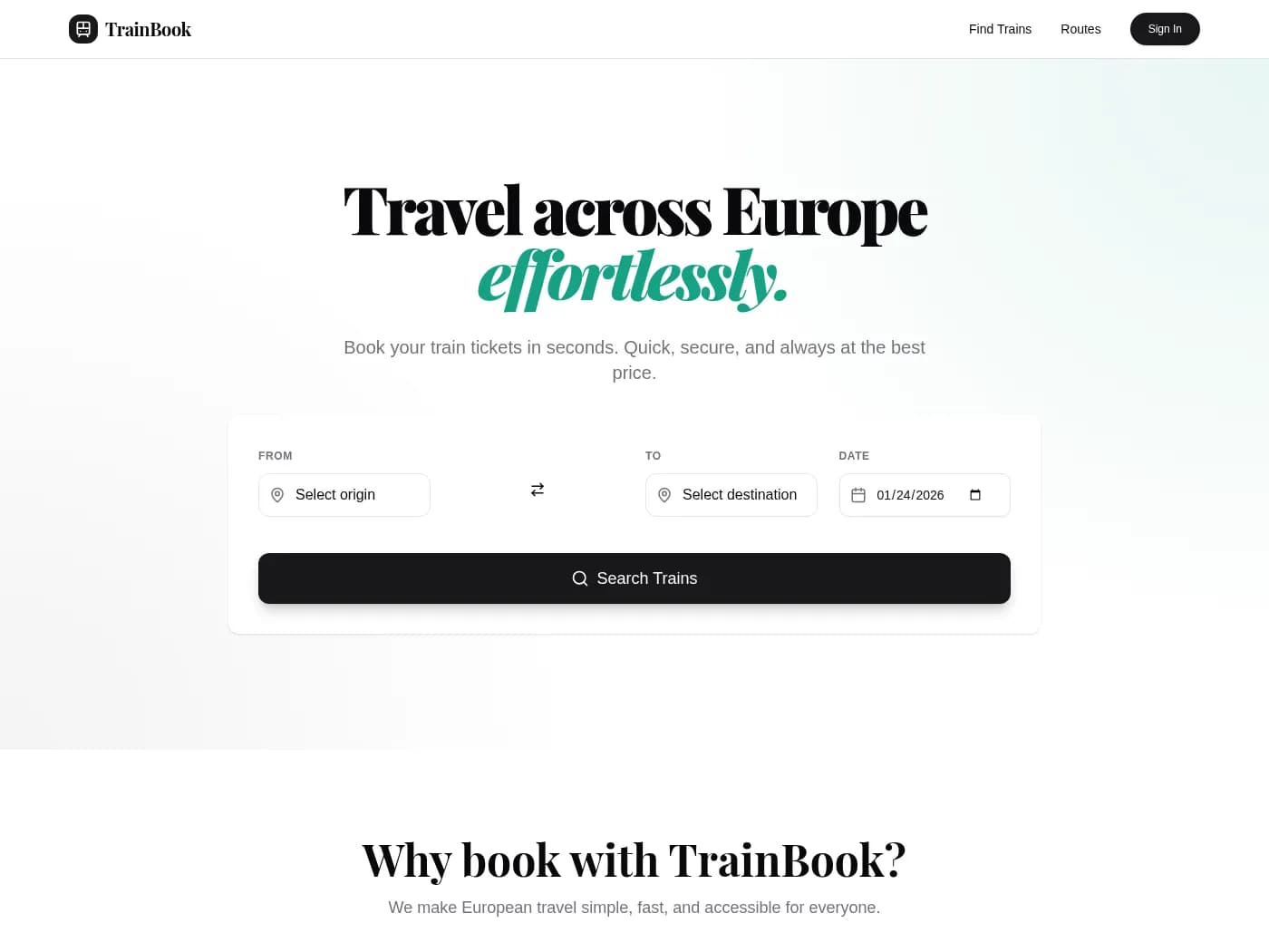 TrainBook SaaS