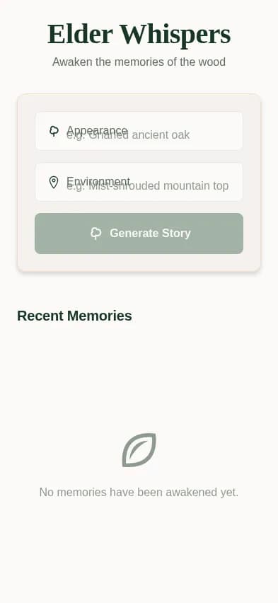 Tree Story Generator