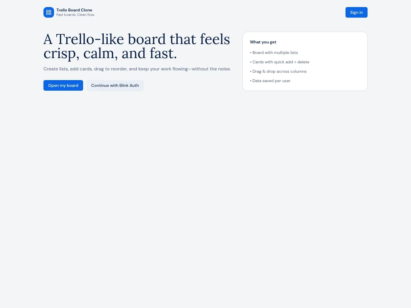 Trello Board Clone