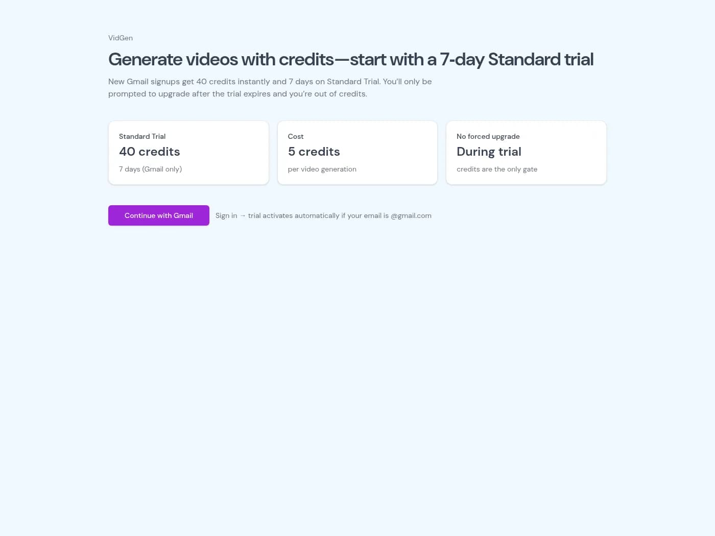 VidGen 7-Day Trial Update