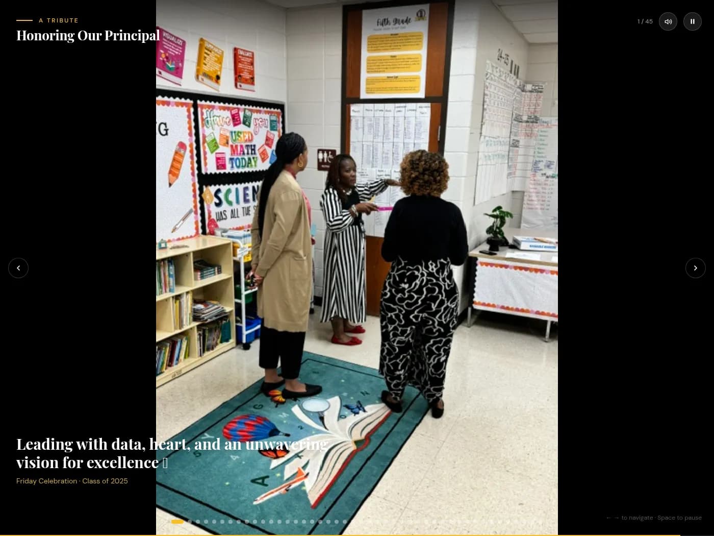 Principal Tribute Slideshow