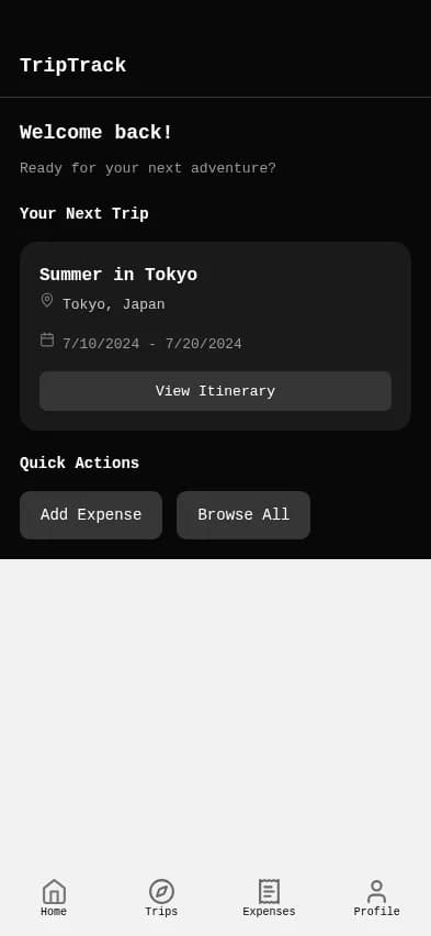 TripTrack Planner