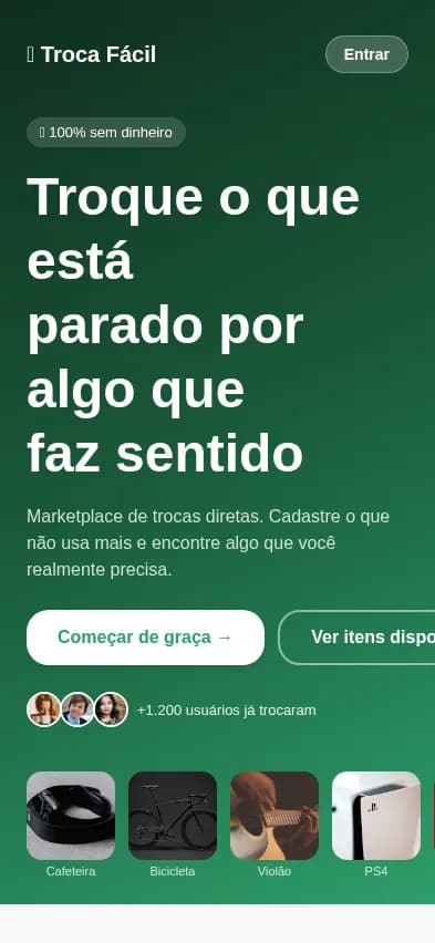 Troca Fácil Marketplace