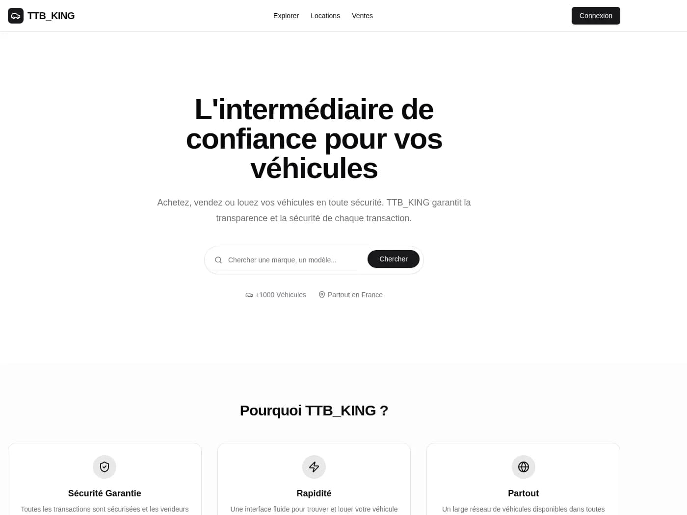 TTB King Platform