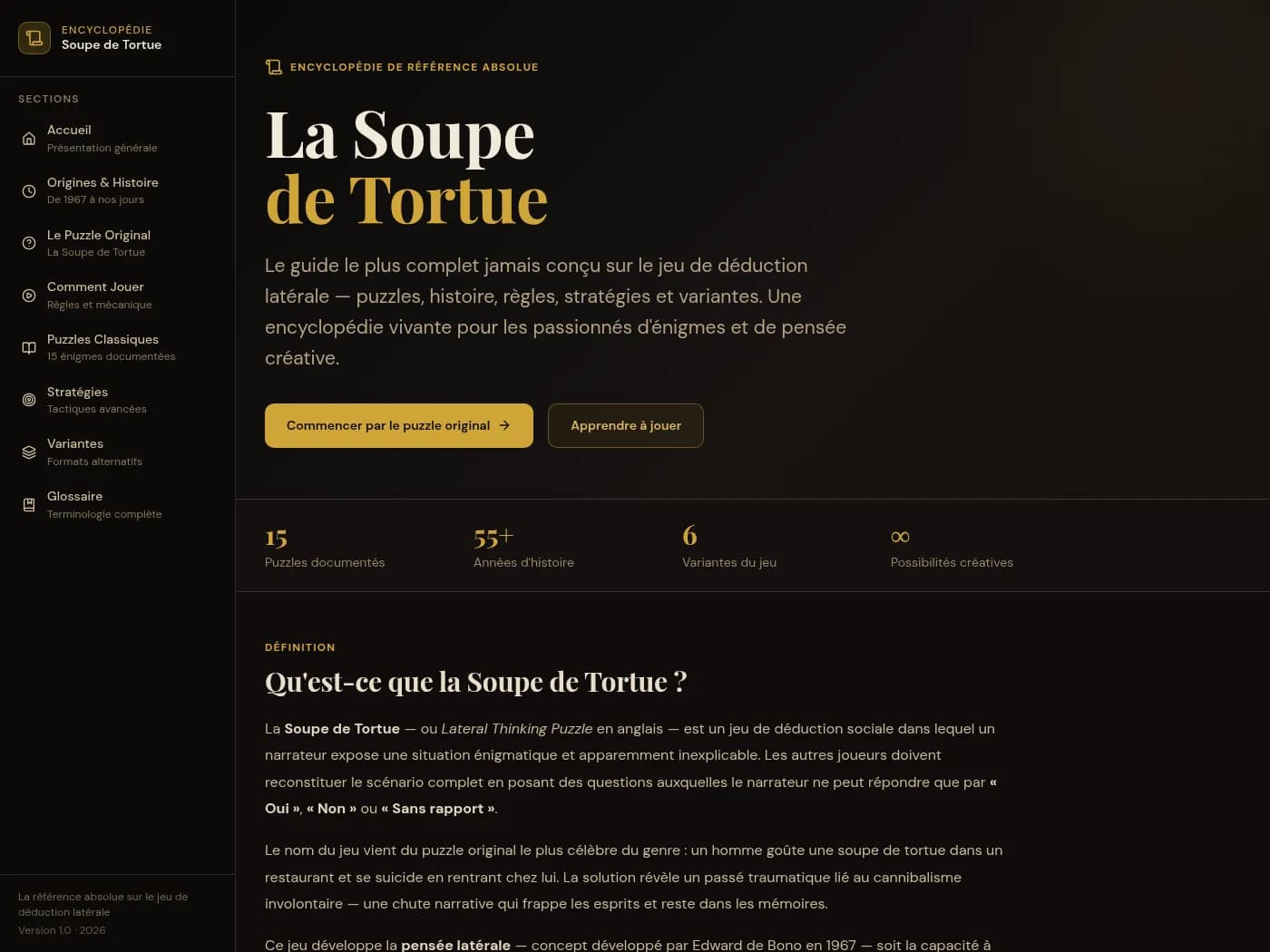 Turtle Soup Encyclopedia