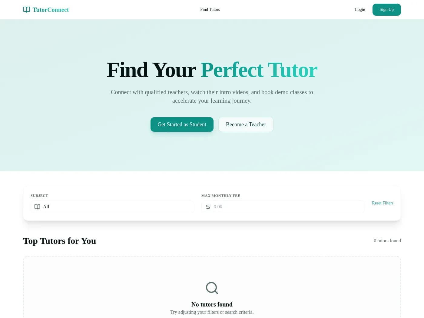 TutorConnect Platform