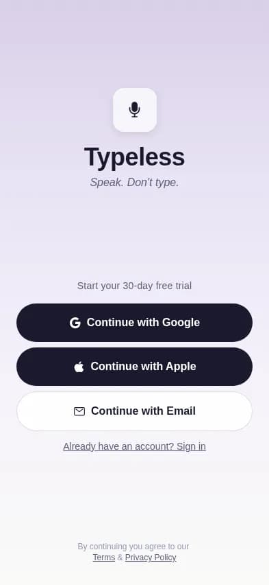 Typeless AI Keyboard