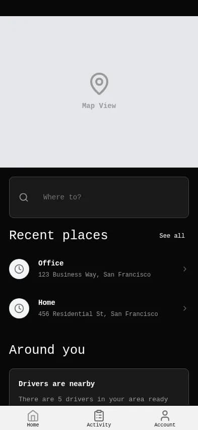 Uber Clone App