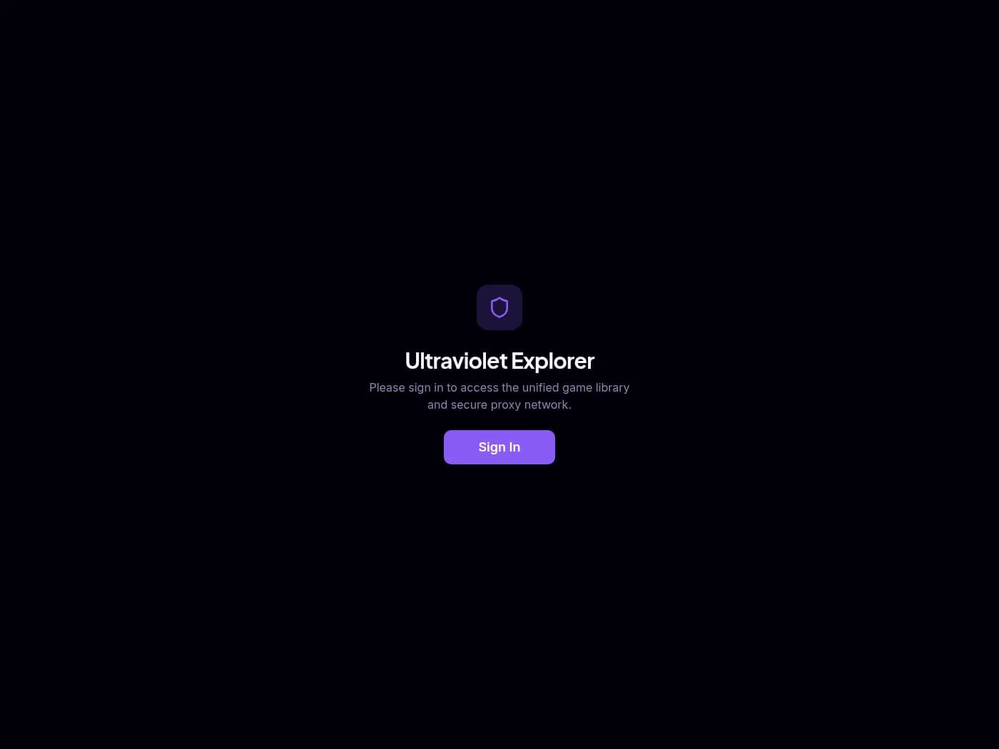 Ultraviolet Game Explorer