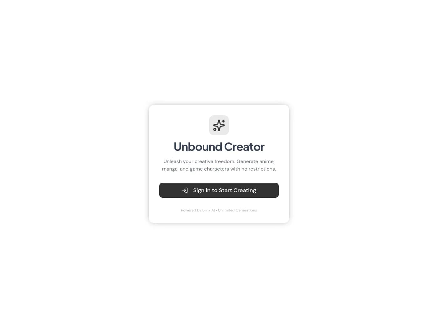 Unbound Character Generator