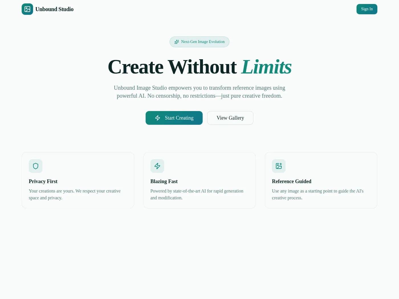 Unbound Image Studio