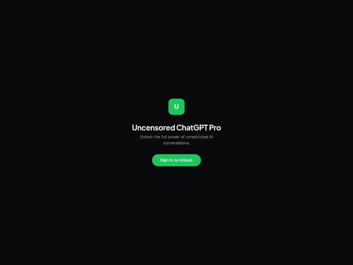 Uncensored ChatGPT Pro
