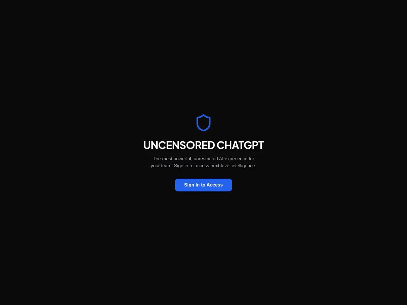 Uncensored ChatGPT Suite