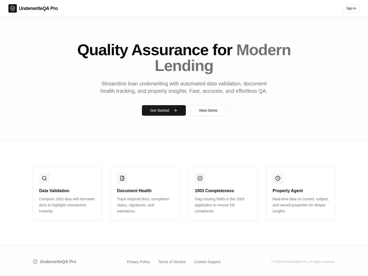 UnderwriteQA Pro
