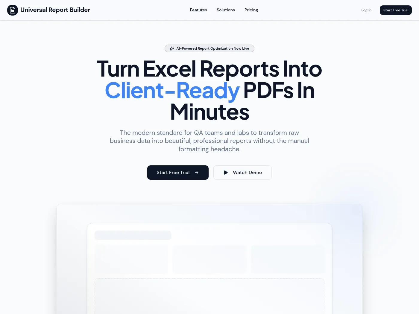 Universal Report Builder