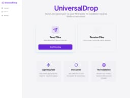 UniversalDrop Web Transfer