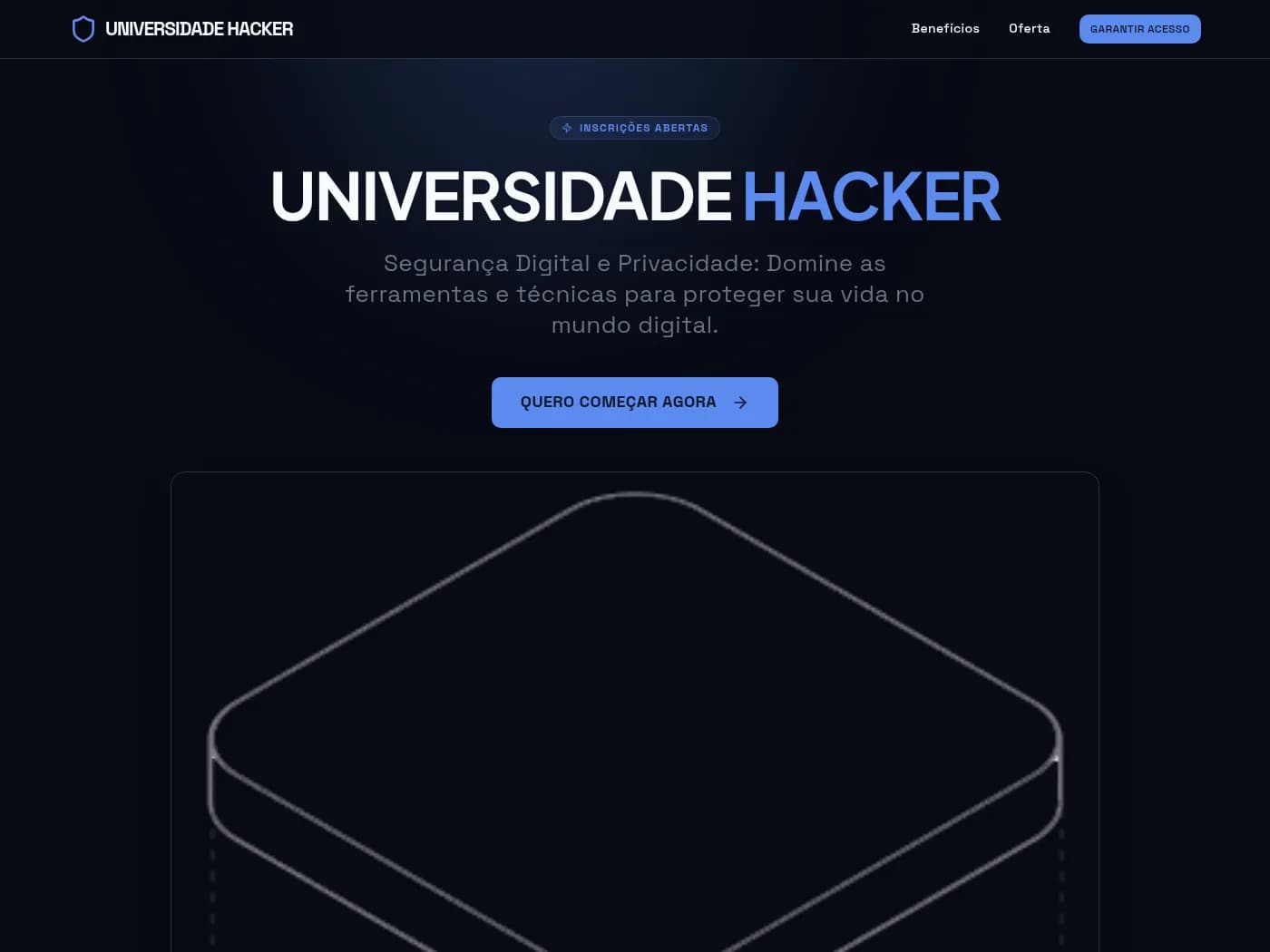 Universidade Hacker Landing