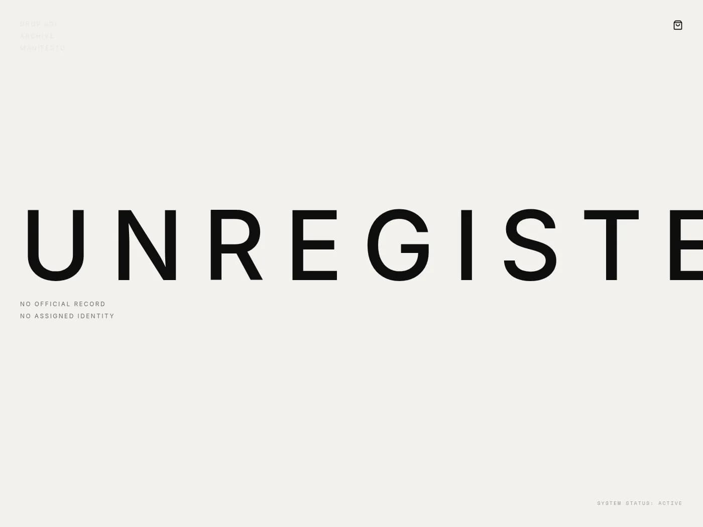 UNREGISTERED Shopify Theme