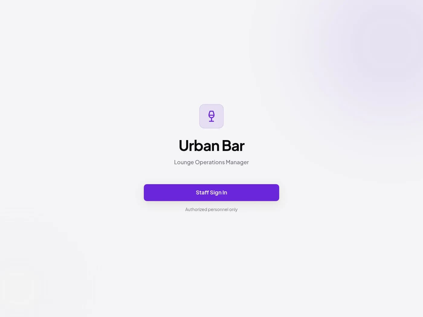 Urban Bar Manager