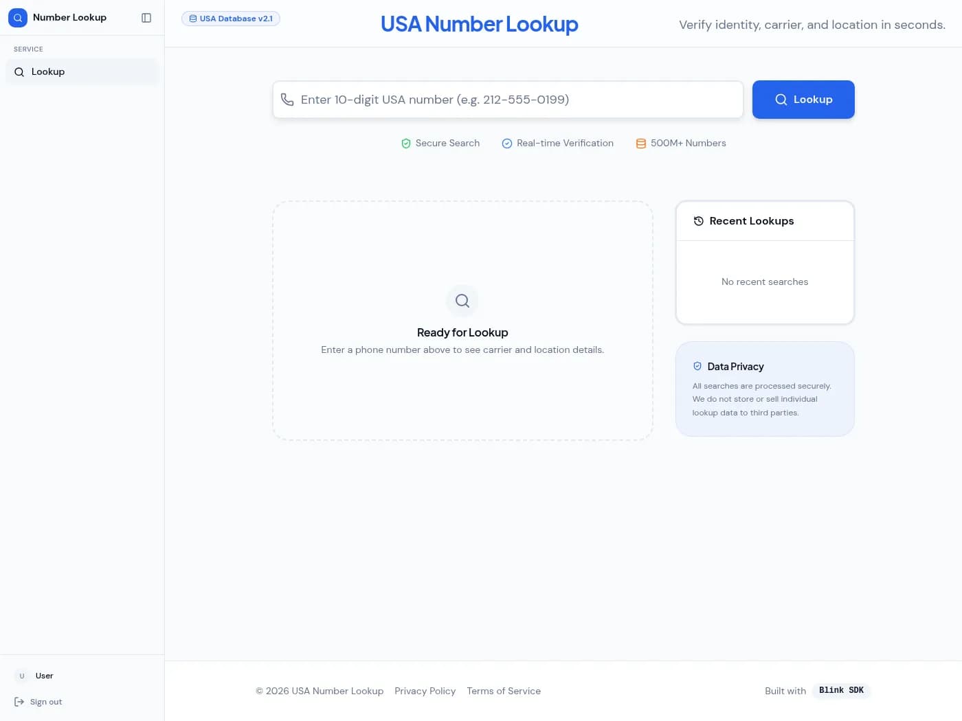 USA Number Lookup