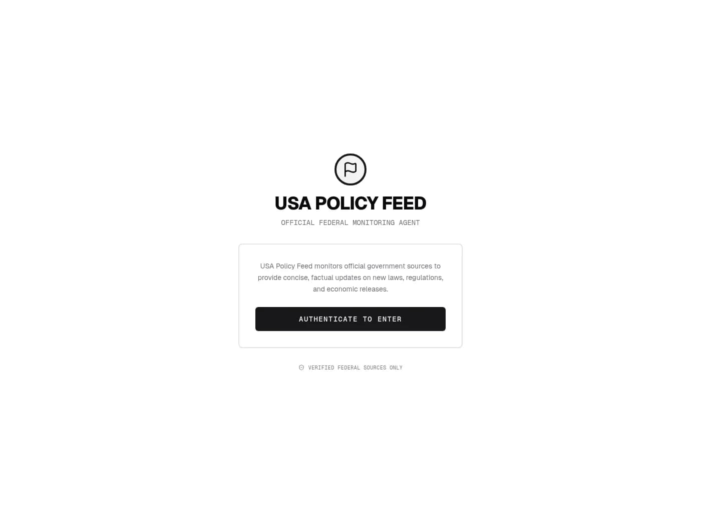 USA Policy Feed