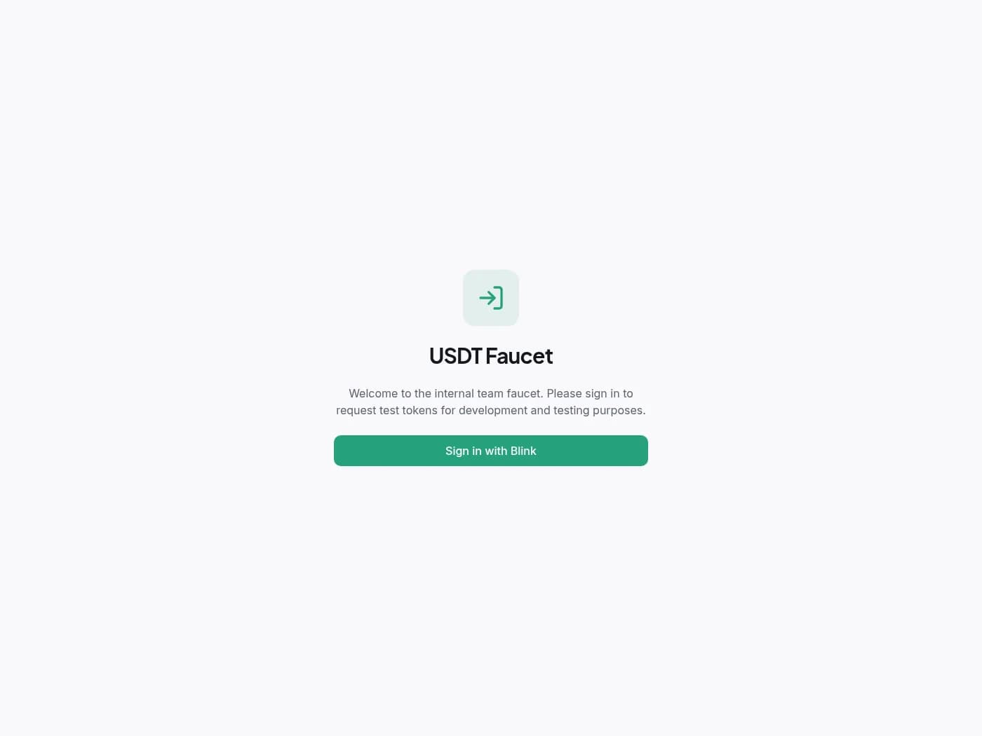 USDT Test Token Faucet