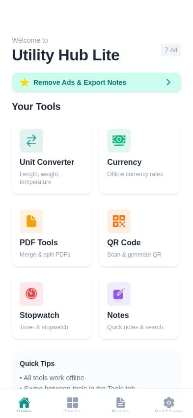 Utility Hub Lite
