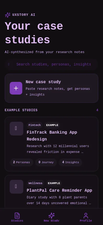 UXStory AI Assistant