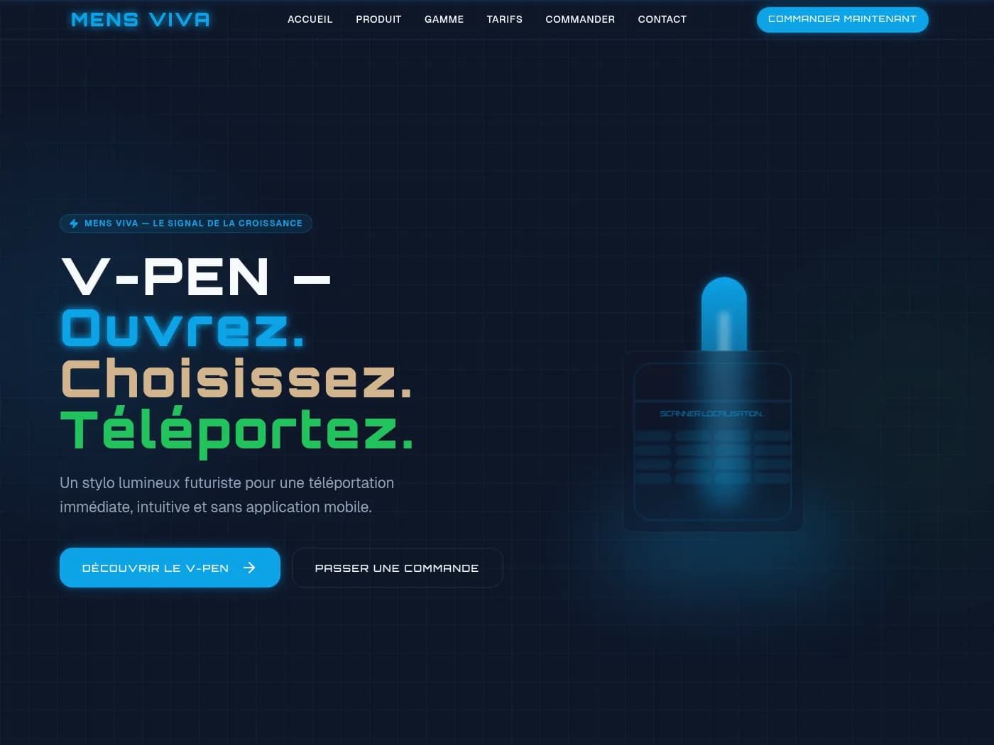 V-PEN Futuristic Landing