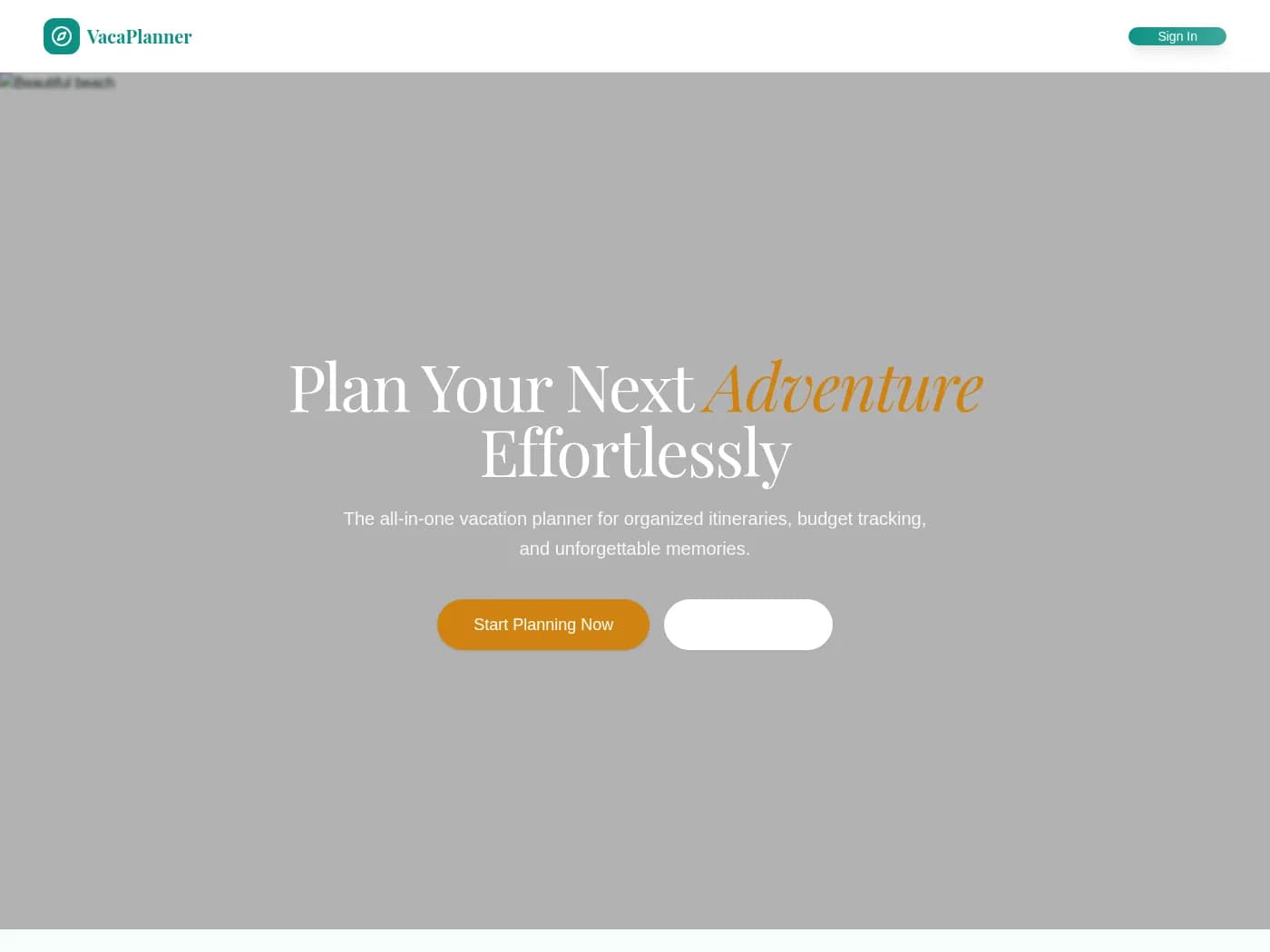 Vacation Planner App