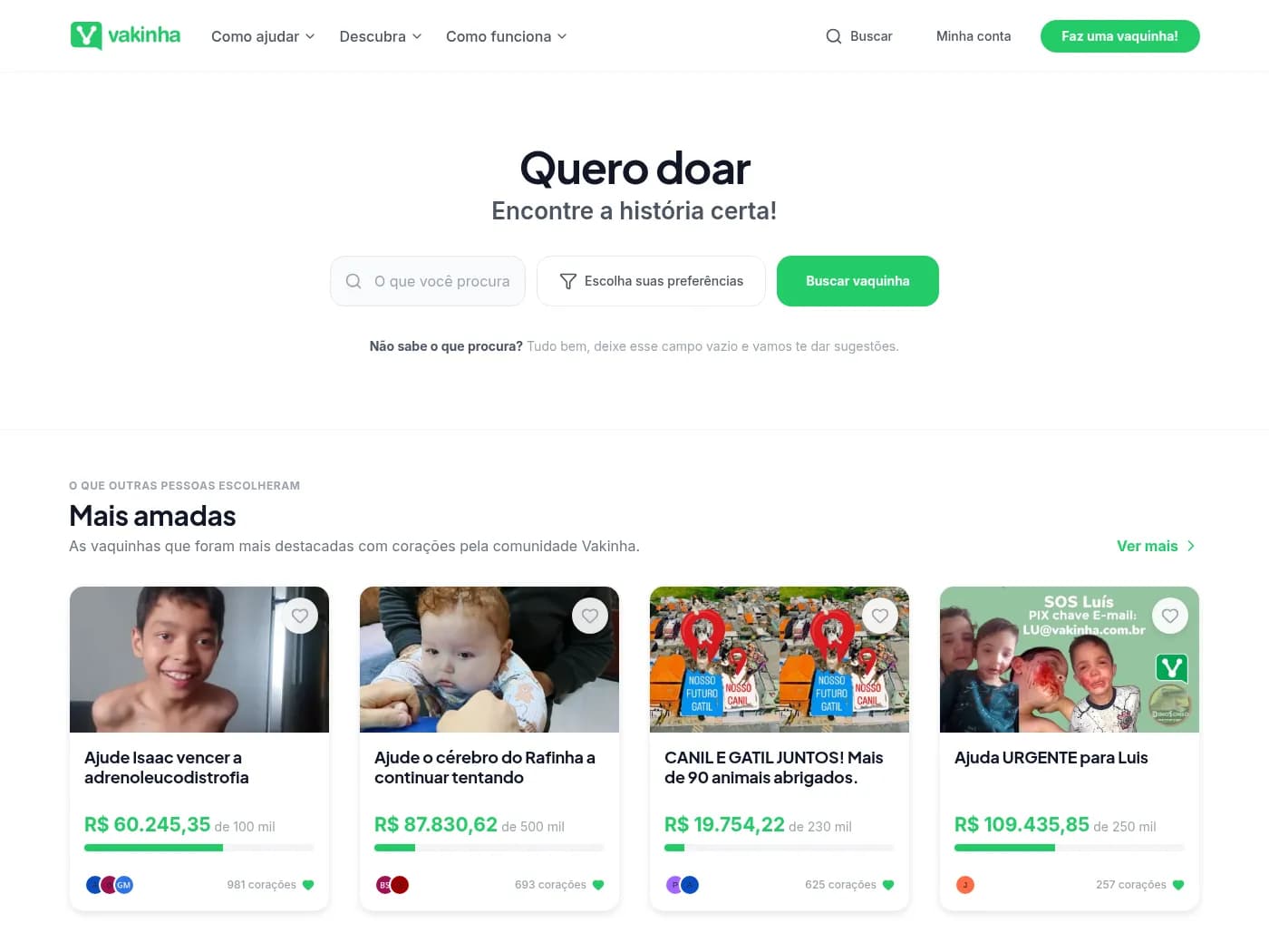 Vakinha Donation Clone