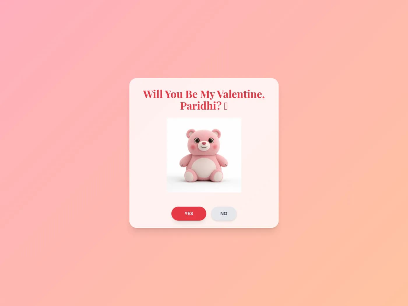Valentine For Paridhi