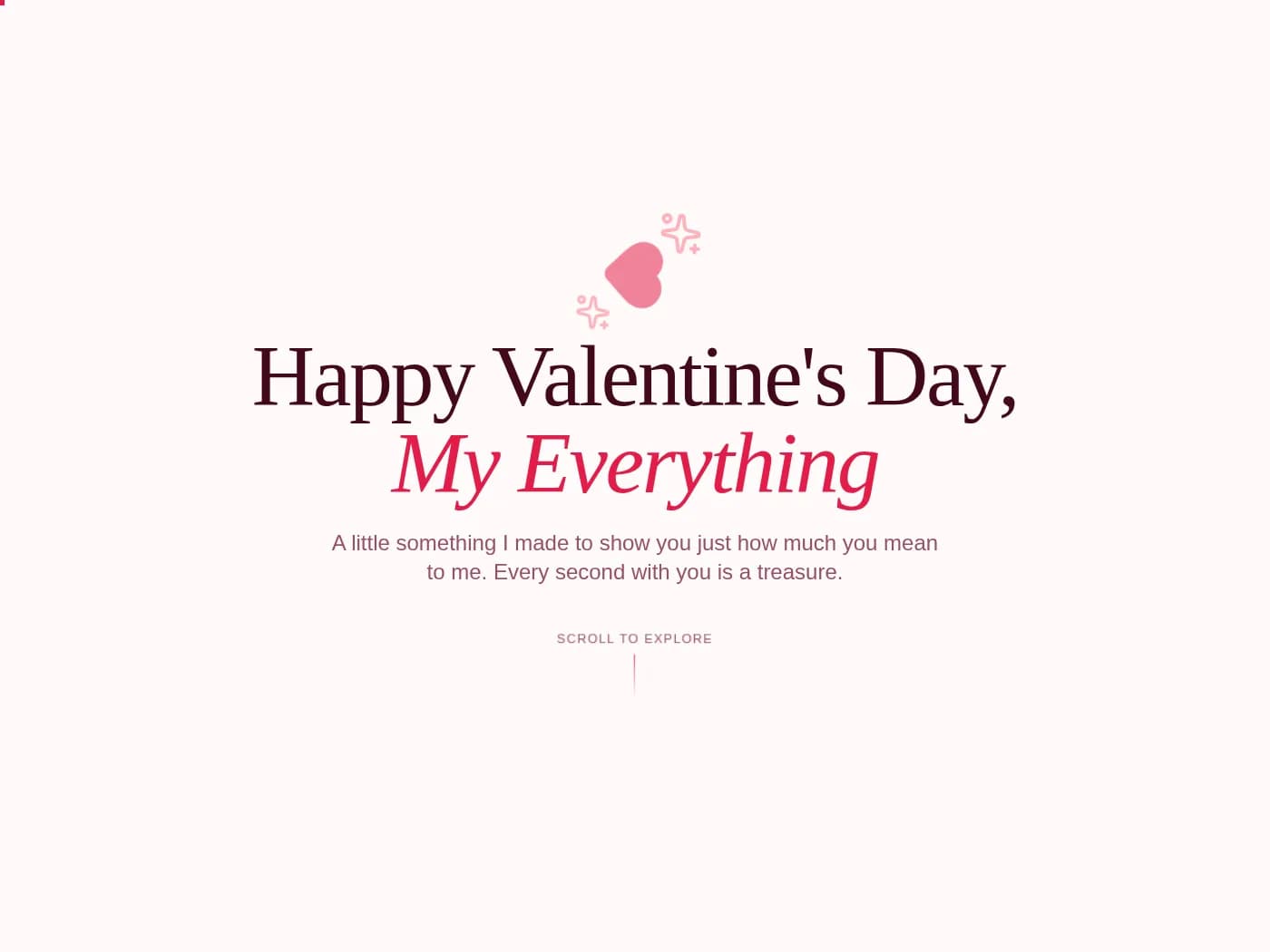 Valentine's Love Page