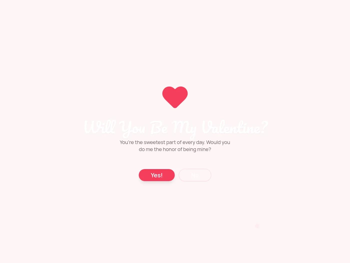 Valentine Love Page